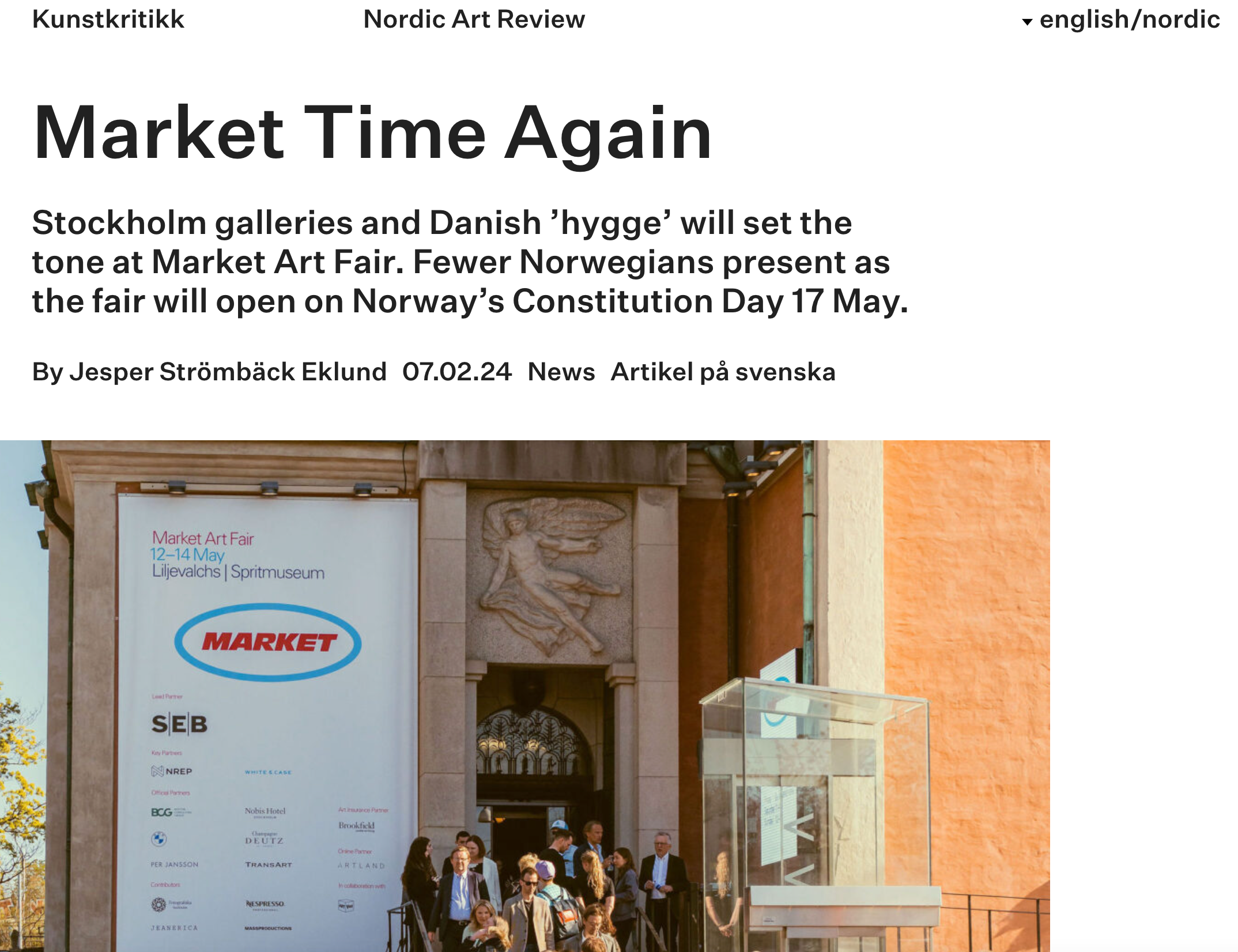 Jesper Strömbäck Eklund comments on tendencies at this years upcoming ...